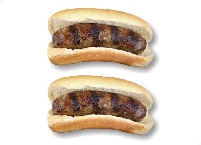 2 Bratwurst Sausage on a Bun 6'' Decals Hot Dog Cart - Etsy