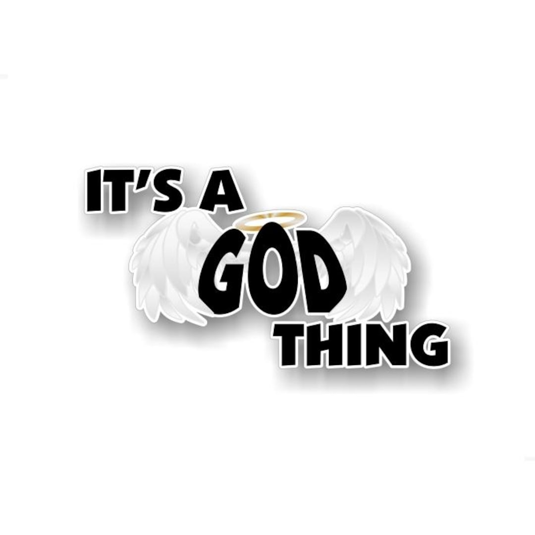 It's A GOD Thing 9" Vinyl Decal Inspirational Belief Jesus Fish Faith ...