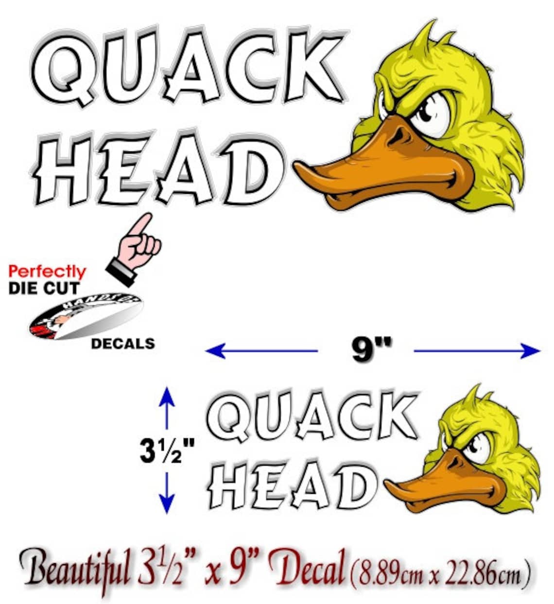 QUACK HEAD 9 Hunting Vinyl Decal Duck Goose Geese Hunter - Etsy