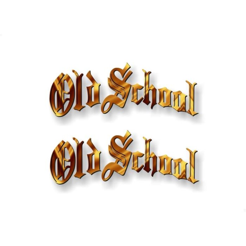 2 OLD SCHOOL Vinyl 6'' Decals Retro Rockabilly Classic JDM Funny Car ...