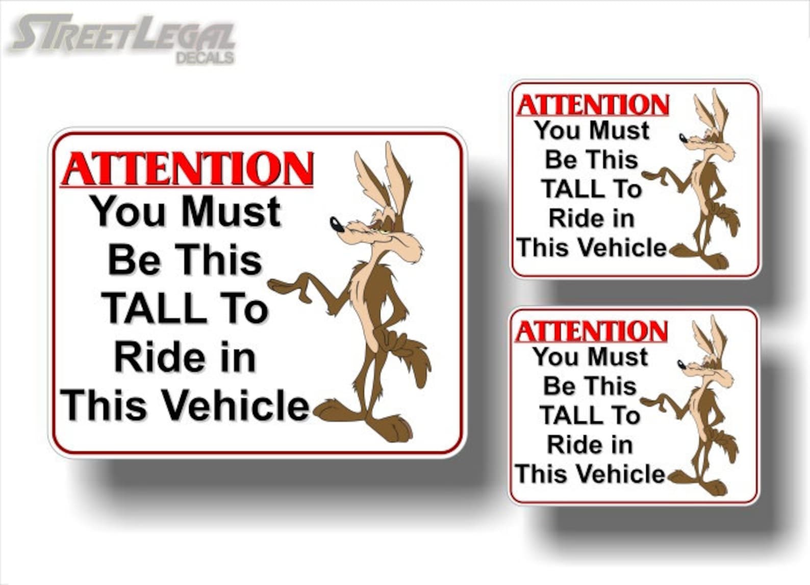 3 You Must Be This Tall to Ride Vinyl Decals for Truck With - Etsy