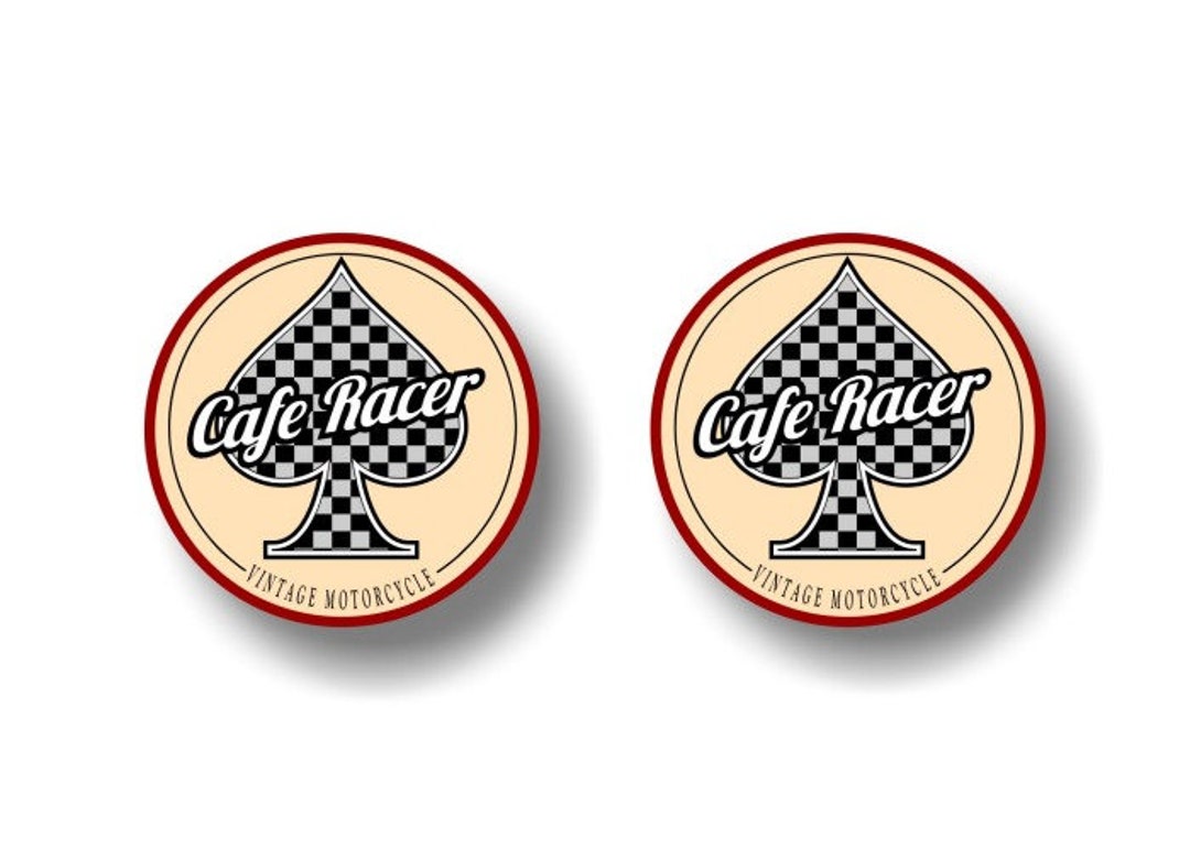 2 CAFE RACER Checkered Flag SPADE Vintage Edition Motorcycle 3 Vinyl ...