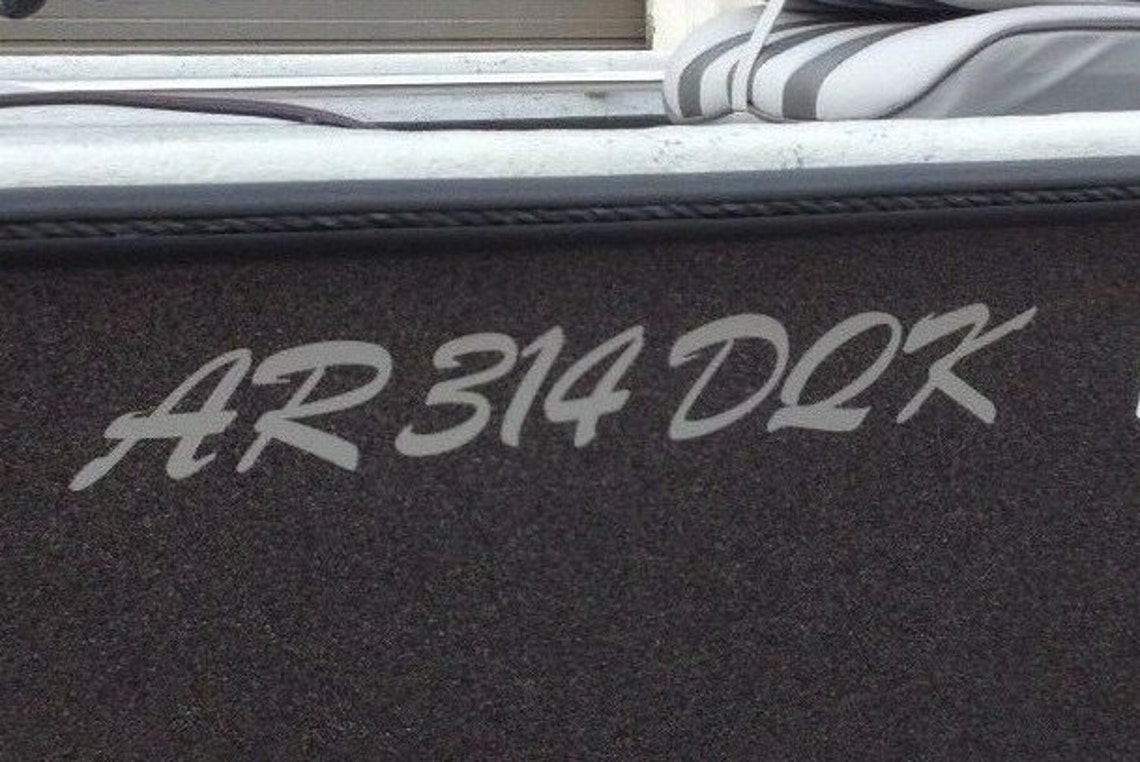 Custom Boat Registration Numbers - Set of 2 - Etsy