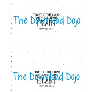 Trust in the Lord With All Your Heart Craft, Scripture Crafts for Girls ...