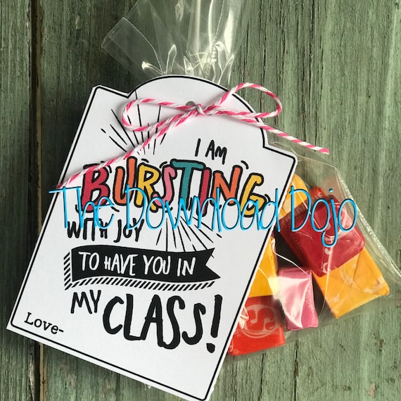 Bursting to Have You in My Class Teacher to Student Gift - Etsy