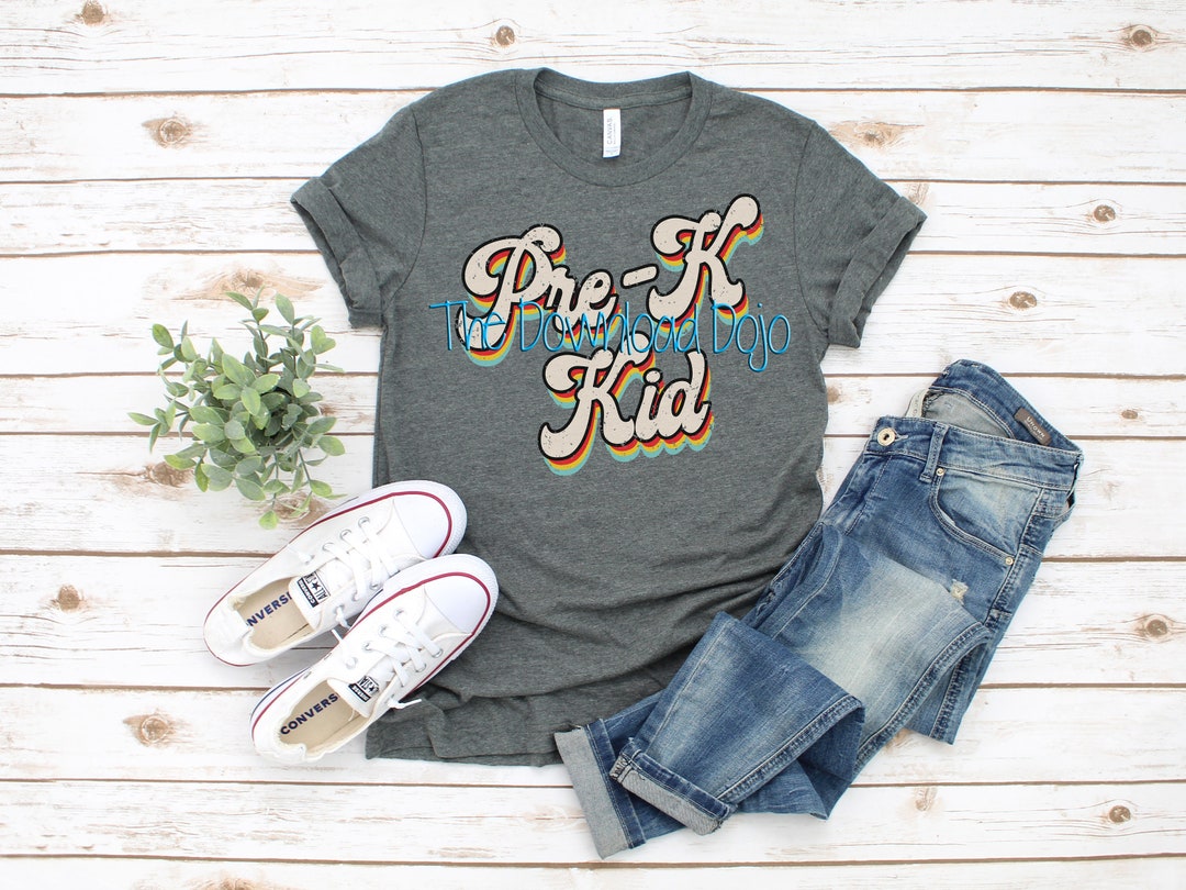 Pre-k Shirt, Pre K Shirt, Pre-k SVG, Pre K SVG, Grade Level, Retro ...