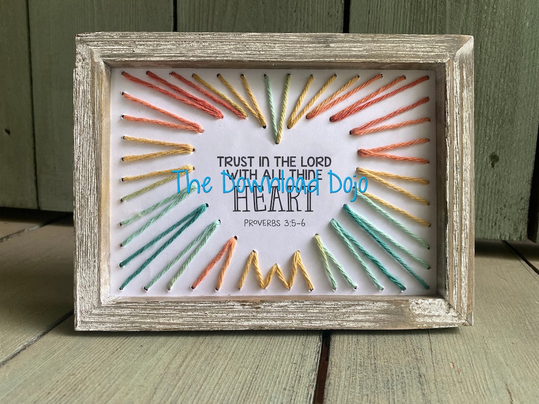 Trust in the Lord With All Your Heart Craft, Scripture Crafts for Girls ...