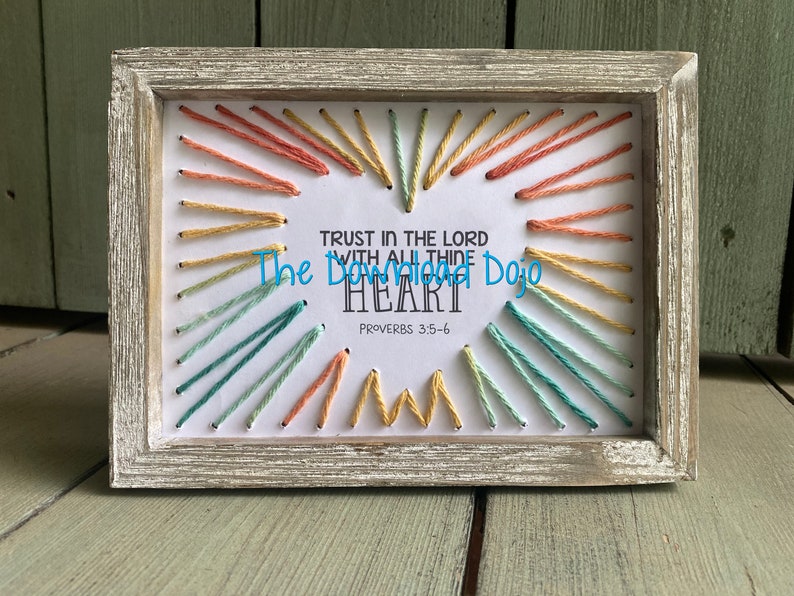 Trust in the Lord With All Your Heart Craft Scripture Crafts - Etsy