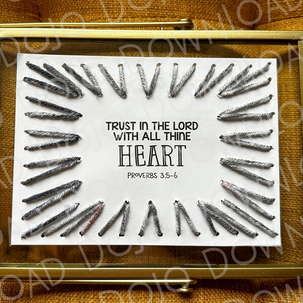 Trust in the Lord Craft - Etsy