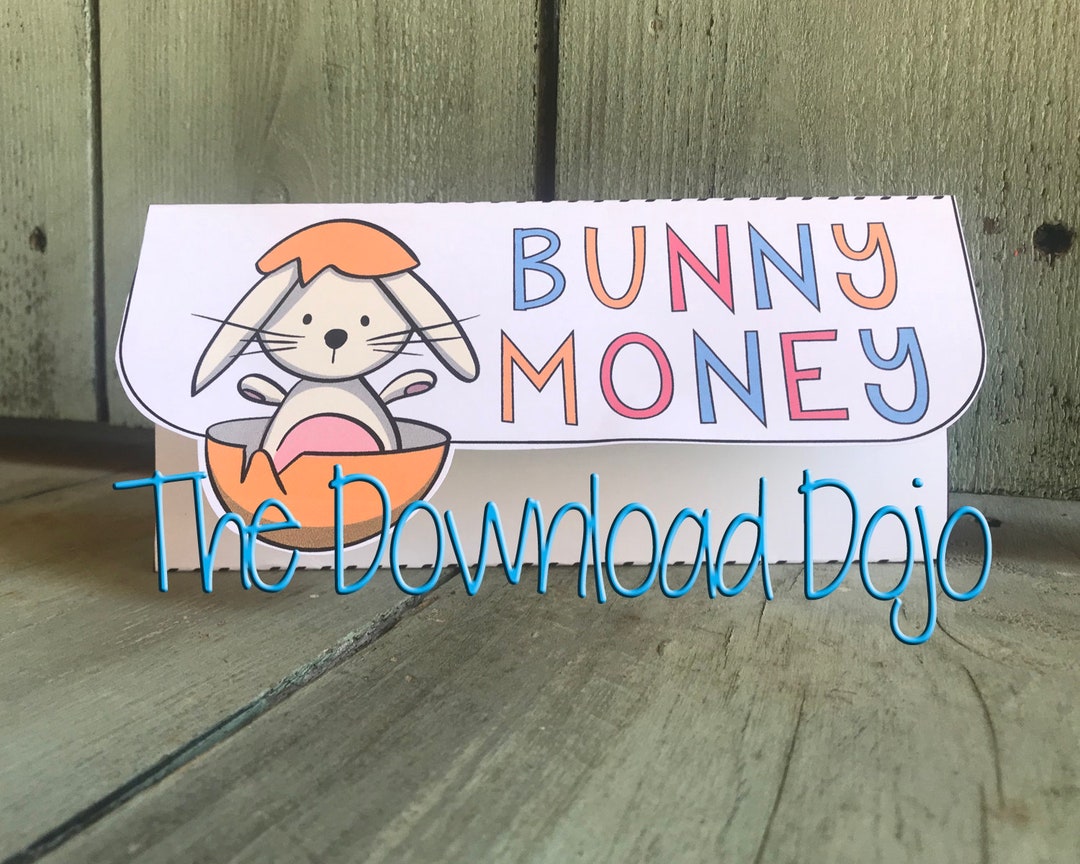 Bunny Money, Easter Money Card, Easter Gift, Easter Card, Easter Basket ...
