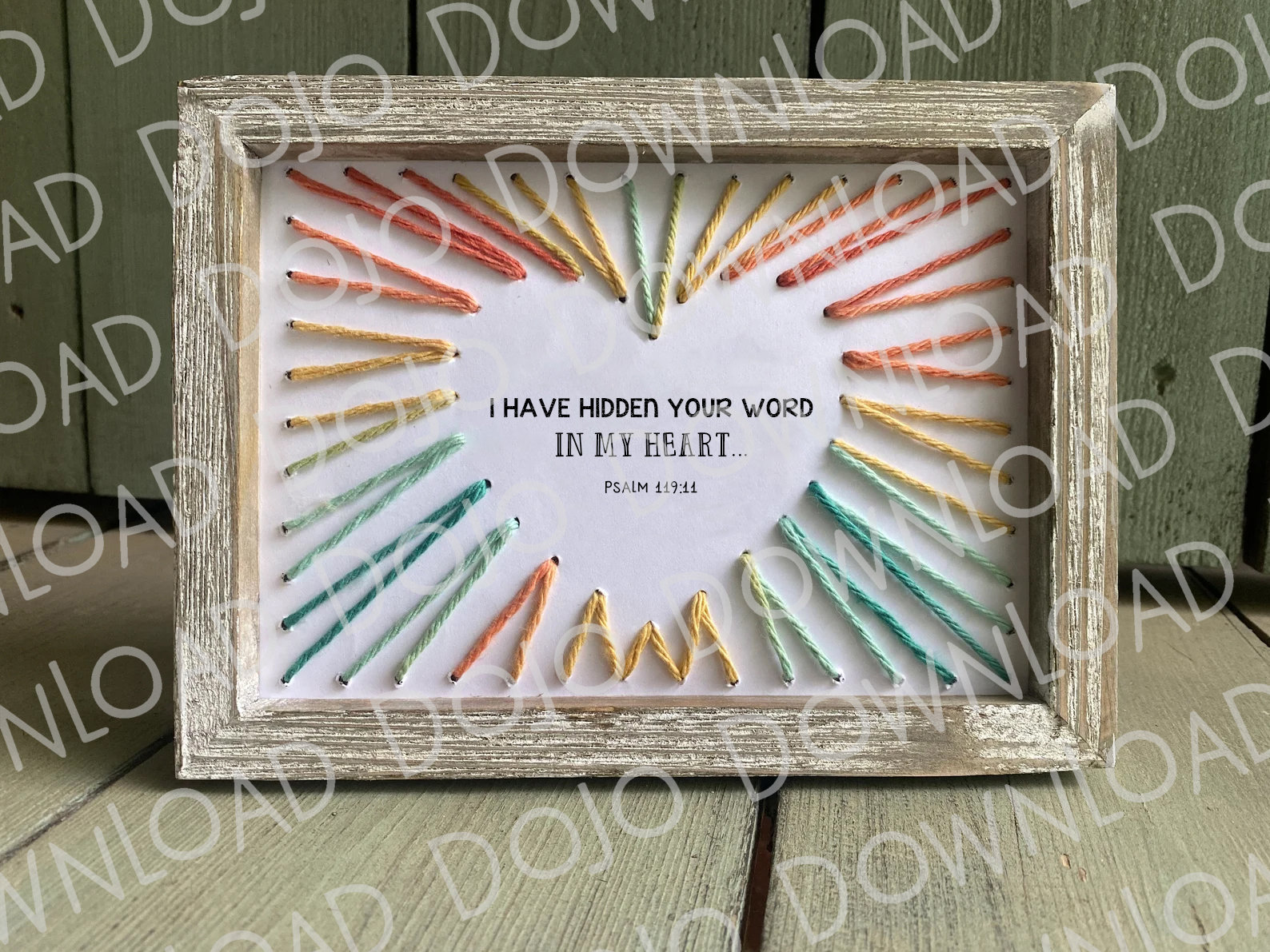 I Have Hidden Your Word in My Heart, Psalm 119:11 Scripture Verse Craft ...
