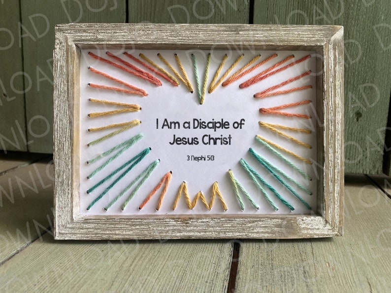 DIY Disciple of Christ String Art Craft (digital Download) - Etsy
