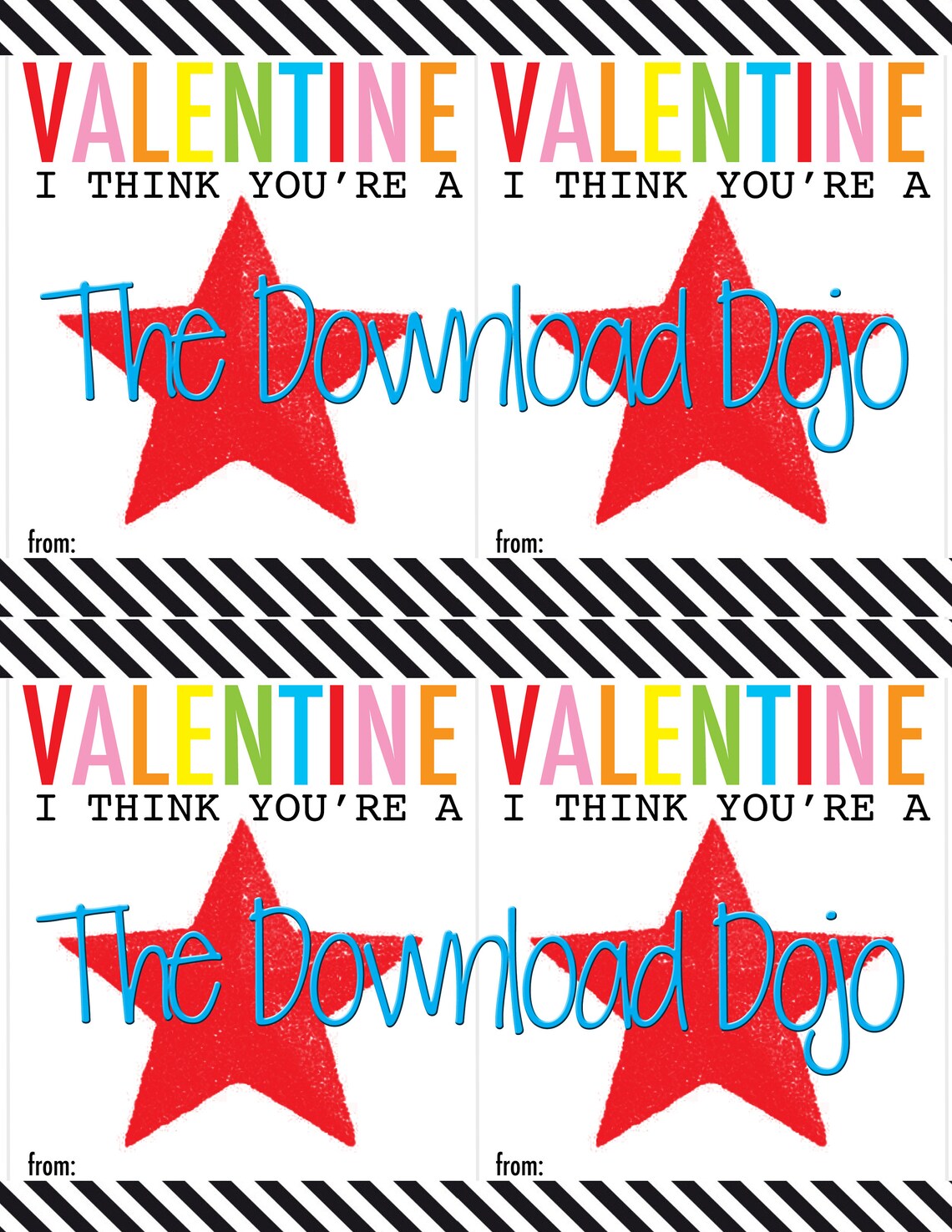 Starburst Valentine Candy Valentine Rainbow Valentine | Etsy