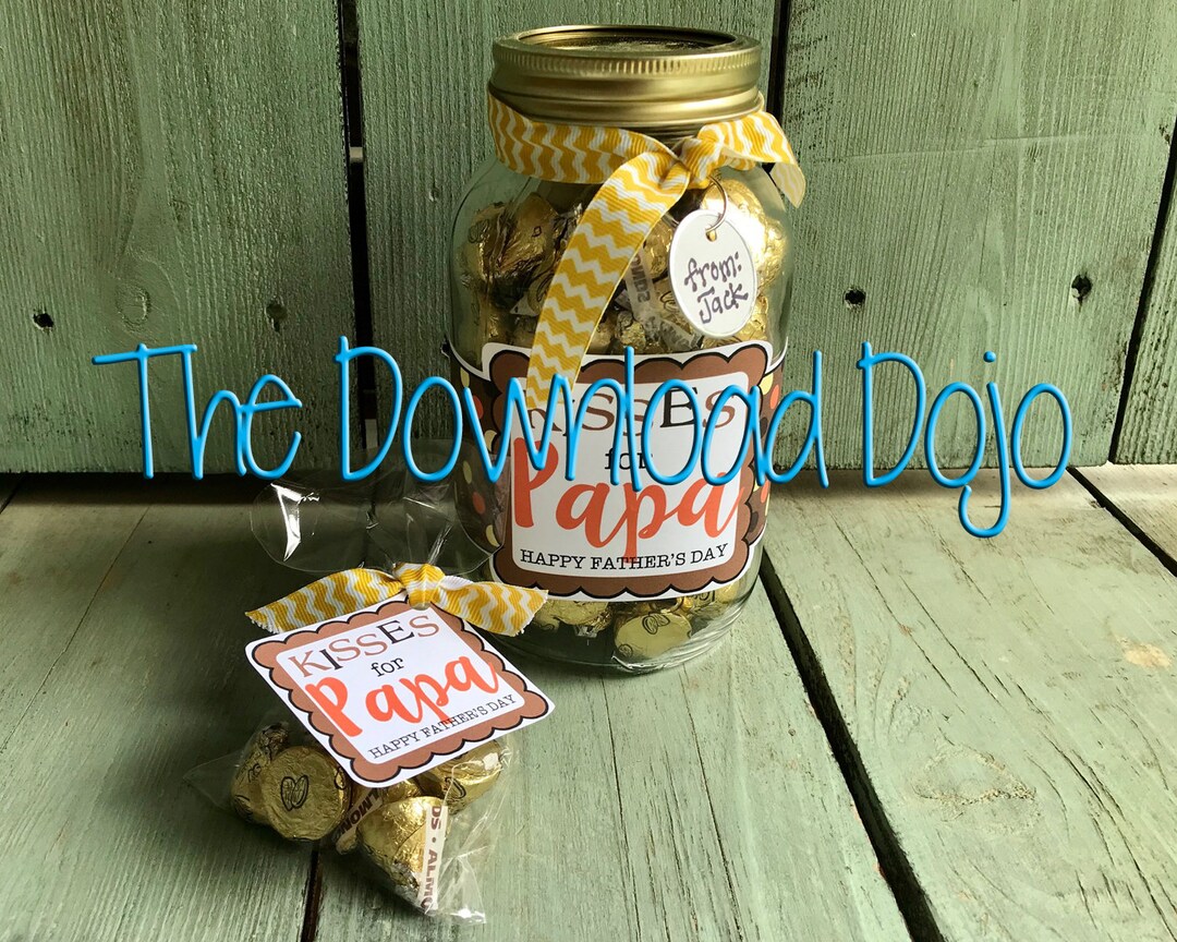 Kisses for Papa, Happy Fathers Day, Fathers Day Gifts, Candy Gifts ...