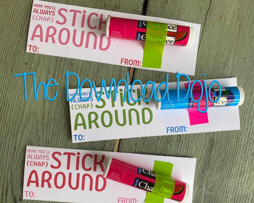 Chapstick Valentines, Makeup Party Gift Tag, Valentine for Makeup ...