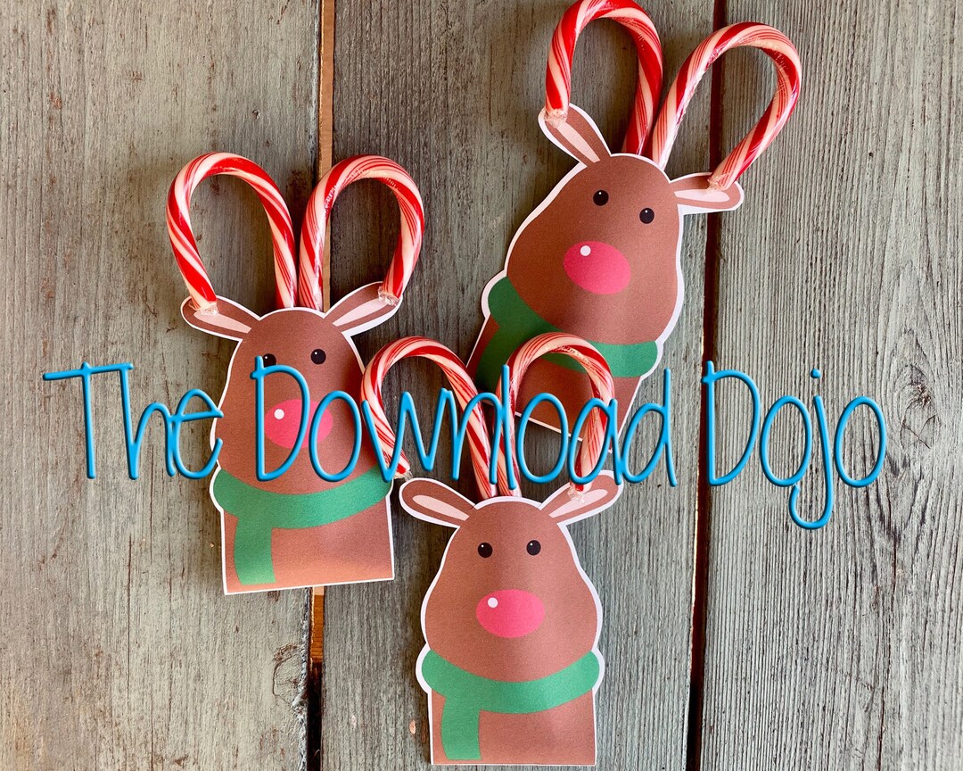Rudolph Tootsie Pop Holder, Candy Cane Holder, Christmas Candy Holder ...