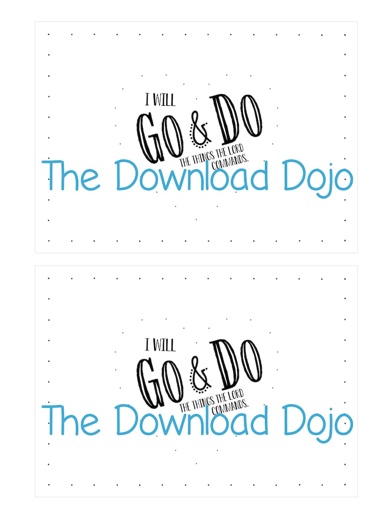 Go & Do, Missionary Crafts, Missionary Teaching Resources, LDS ...