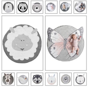 Soft Baby Animal Play Mat for Babies Nursery - Etsy
