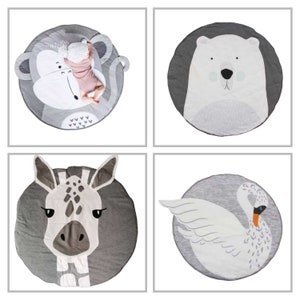 Soft Baby Animal Play Mat for Babies Nursery - Etsy