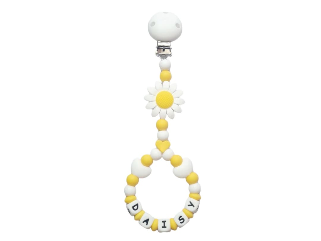 Silicone Handmade Personalised Daisy Flower Pram Charm Girls - Etsy