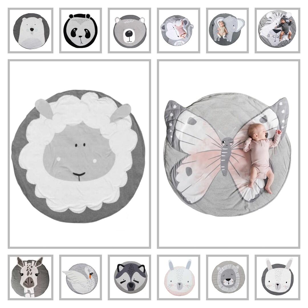 Soft Baby Animal Play Mat for Babies Nursery - Etsy