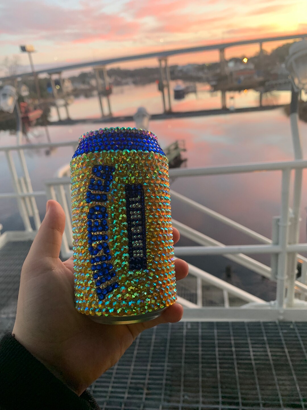 Rhinestone Bedazzled Bling Twisted Tea Can - Etsy