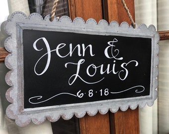 Hand Painted Wedding Sign - Etsy