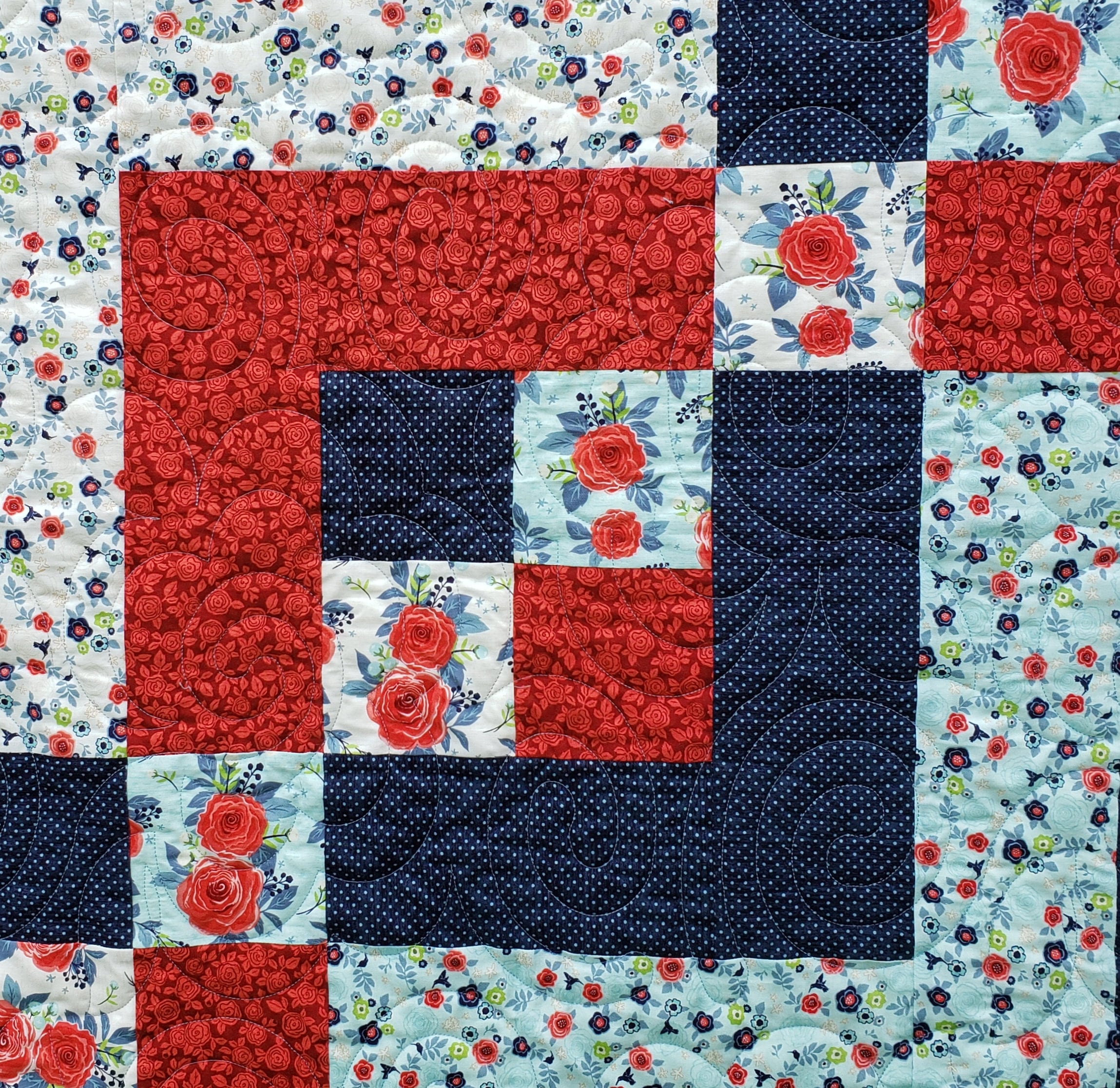 Lynda's Angled 4-patch Log Cabin:, Accuquilt Friendly, Child/sport ...