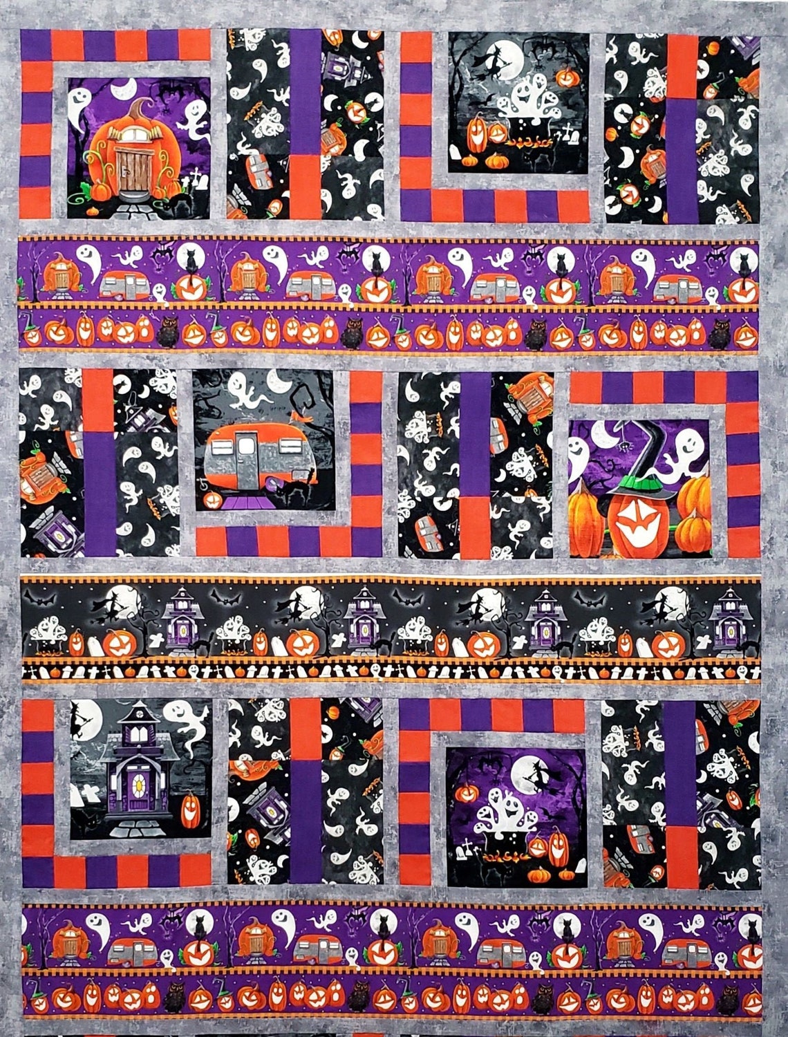 Bricks and Borders-boo: Easy Block Construction, Accuquilt Friendly ...