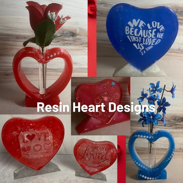 Resin Heart Picture - Etsy