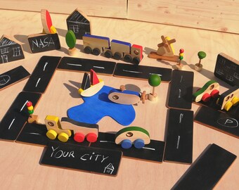 Wooden Toy City - Etsy