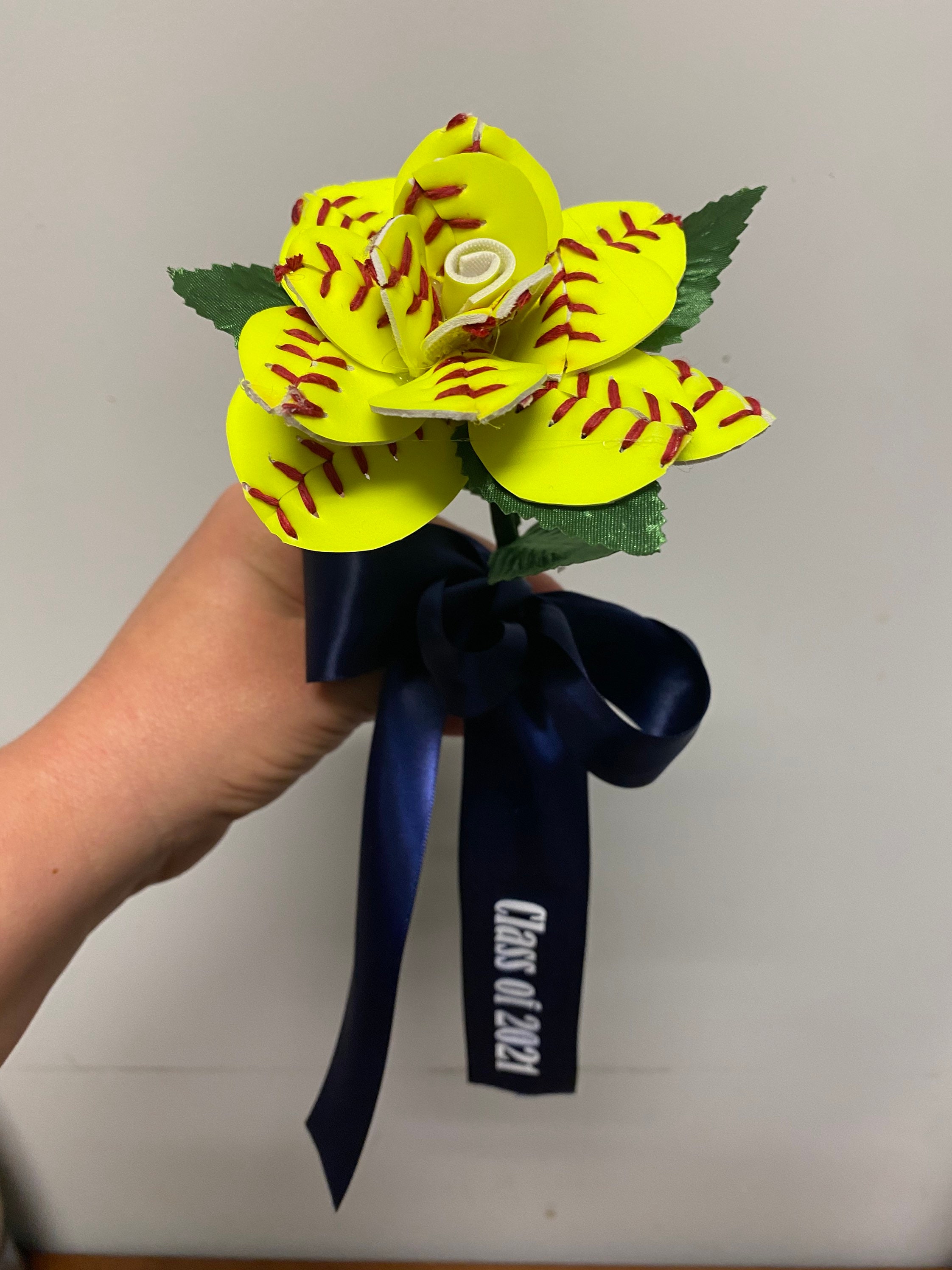 Single Stem Authentic Softball Rose - Etsy