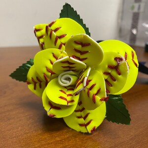 Single Stem Authentic Softball Rose - Etsy