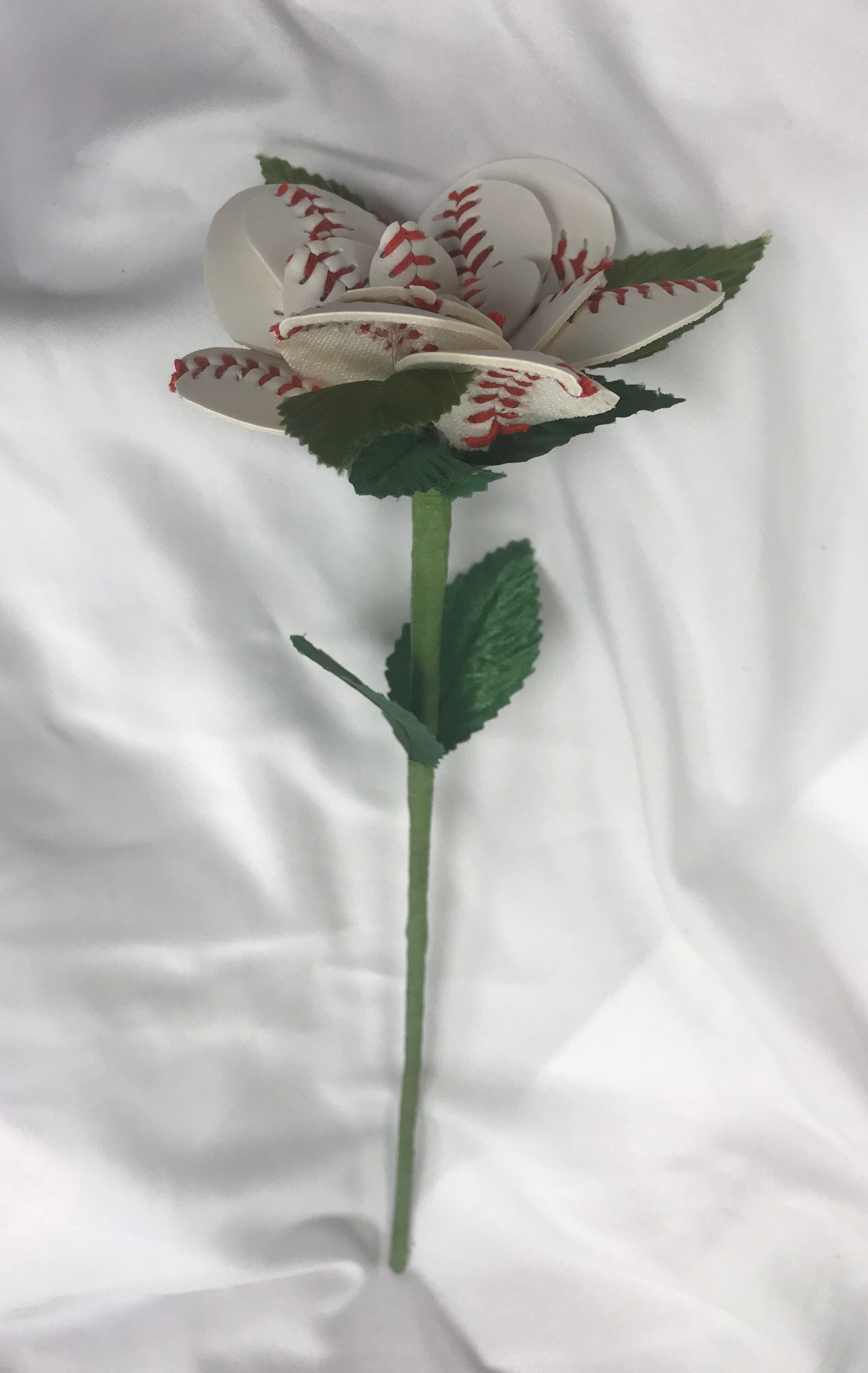 Authentic Baseball Single Stem Rose - Etsy