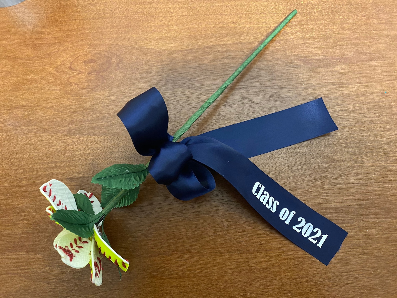 Single Stem Authentic Softball Rose - Etsy