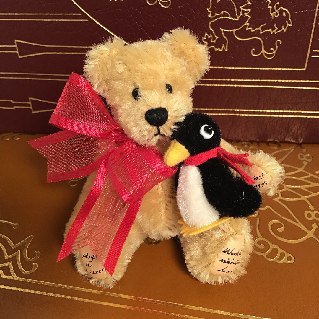 World of Miniature Bears, Perry Bear and His Penguin Pal - Etsy