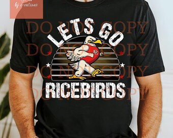 El Campo Ricebirds Texas Football Digital Design / School Spirit Small ...