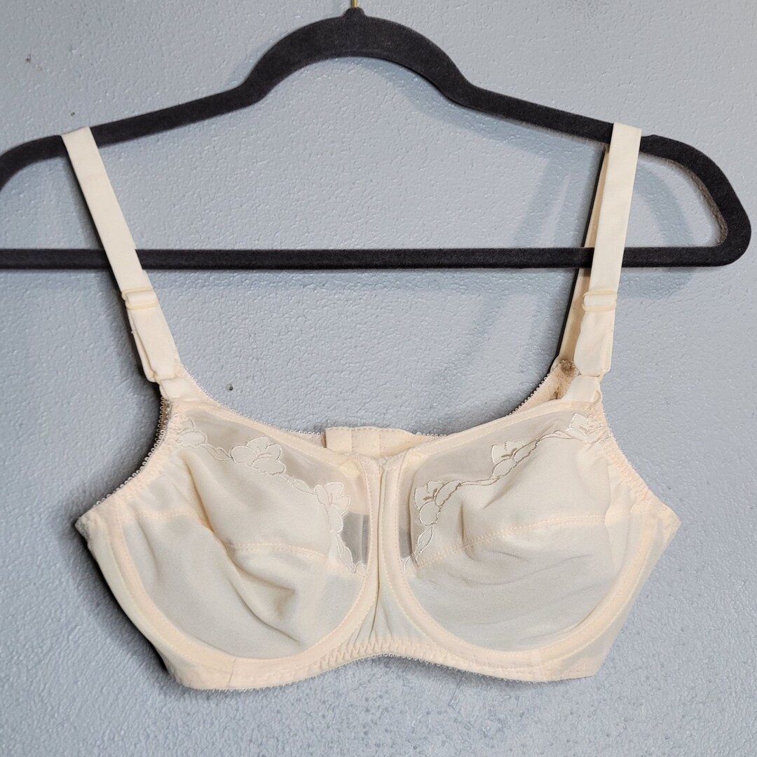 Vintage Women's 34C USA Sheer Wired Bra Beige Tan Cream Union Made - Etsy