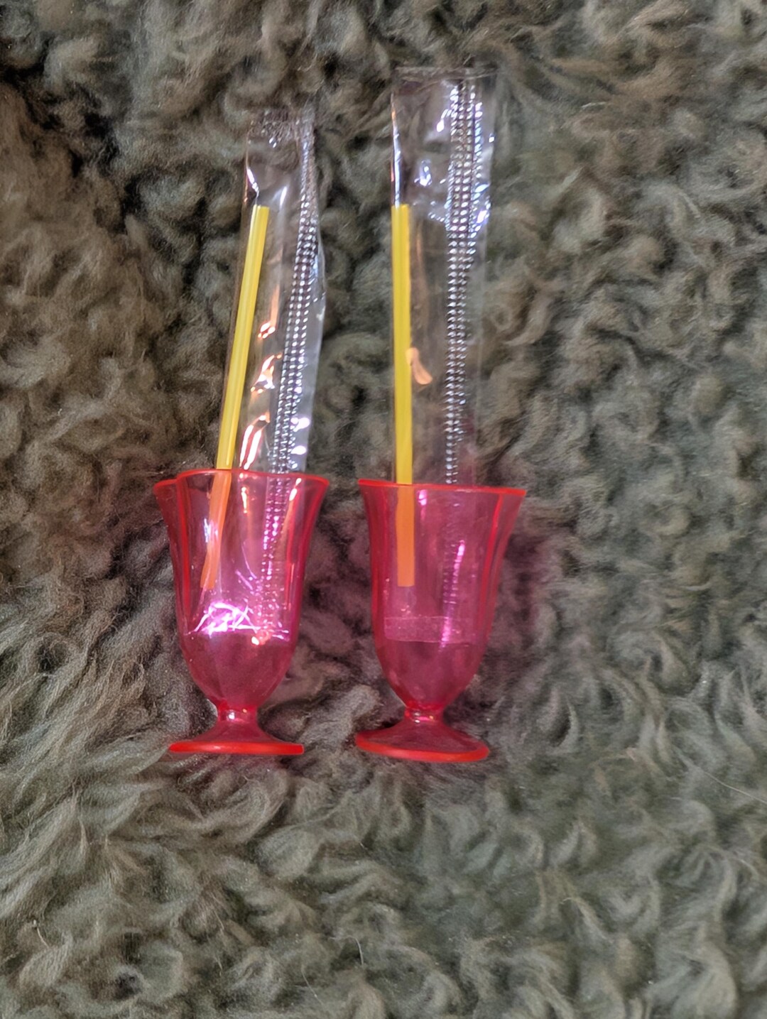 Miniverse Pink Ruffled Sundae/ Shake Glasses 2 Pack - NEW - Etsy