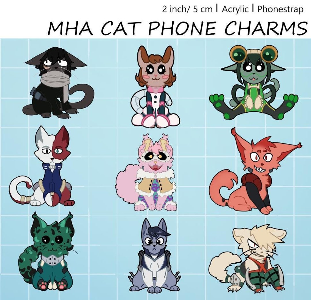 MHA Cat Charms - Etsy