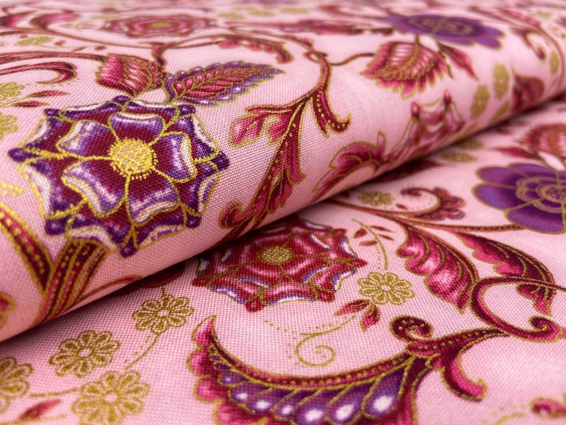 Robert Kaufman Persis Collection | Fine Cotton Fabric in Rose, Bordeaux ...
