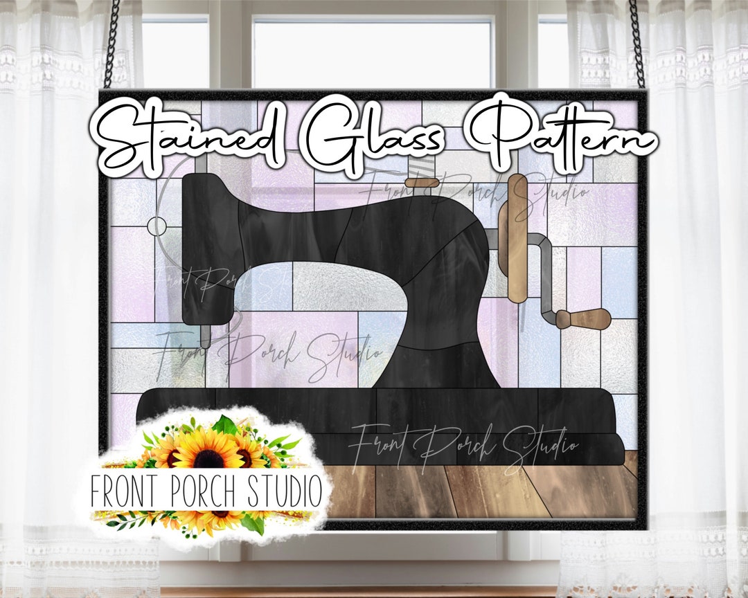 Stained Glass Pattern, Sewing Machine, Digital Download, PDF SVG - Etsy