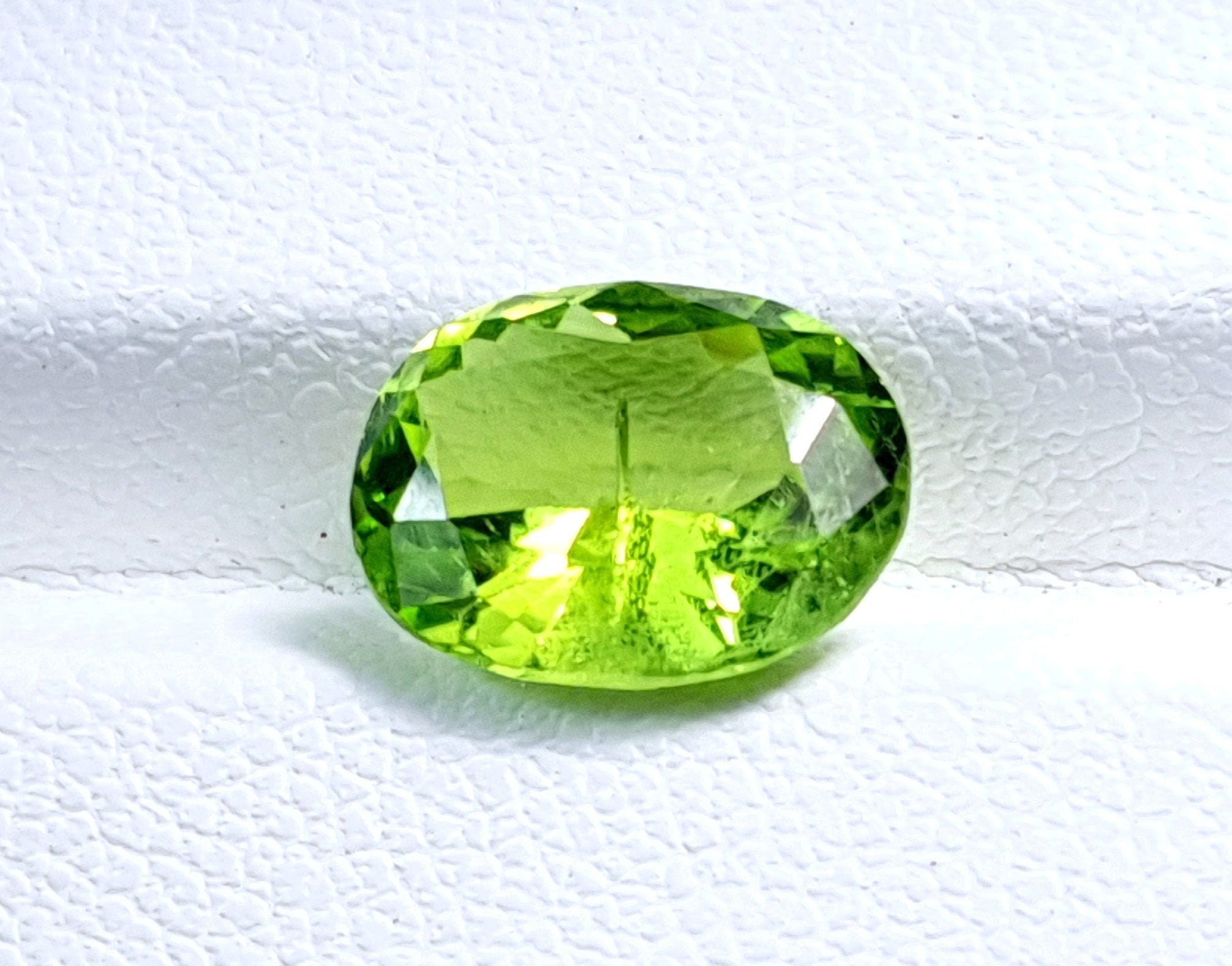 3 quilates hermoso color natural Peridot corte piedra - Etsy España