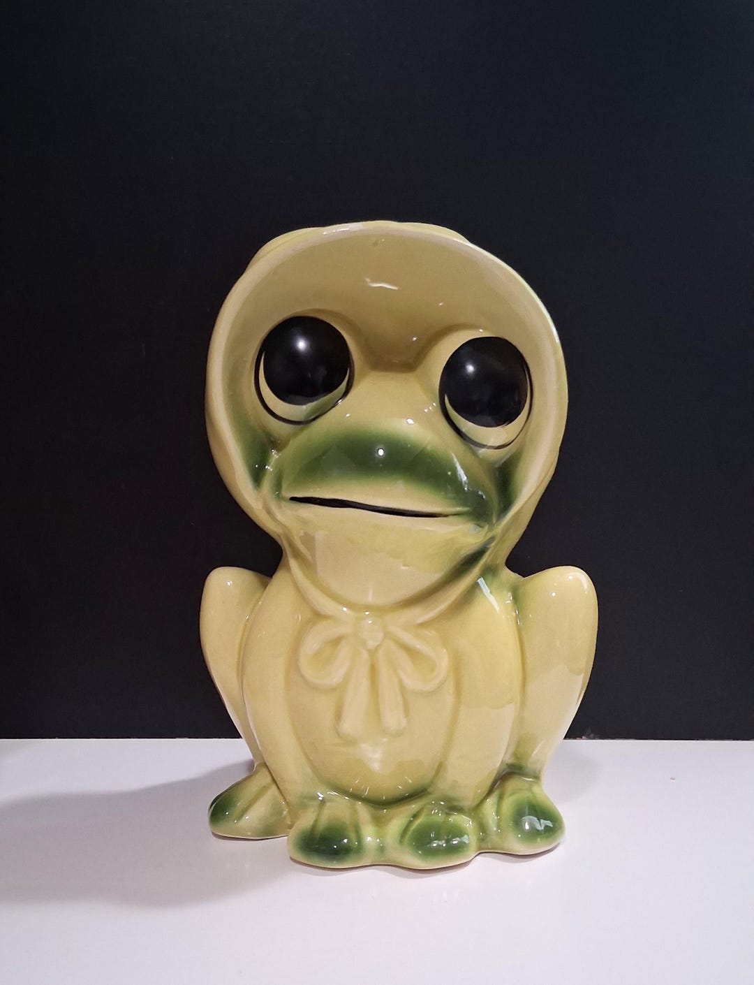 Vintage ROC Pottery Frog in Bonnet Planter Sponge Holder - Etsy