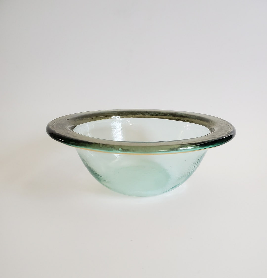 Recycled Glass Wine Coaster With Gold Band Barware Wine Bottle Rest - Etsy
