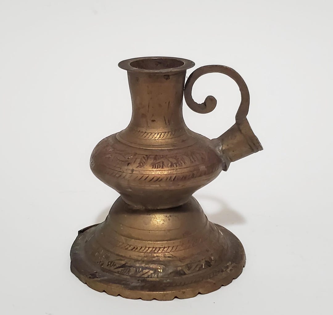 Vintage Hand Engraved Etched Brass Hukka Pot - Etsy