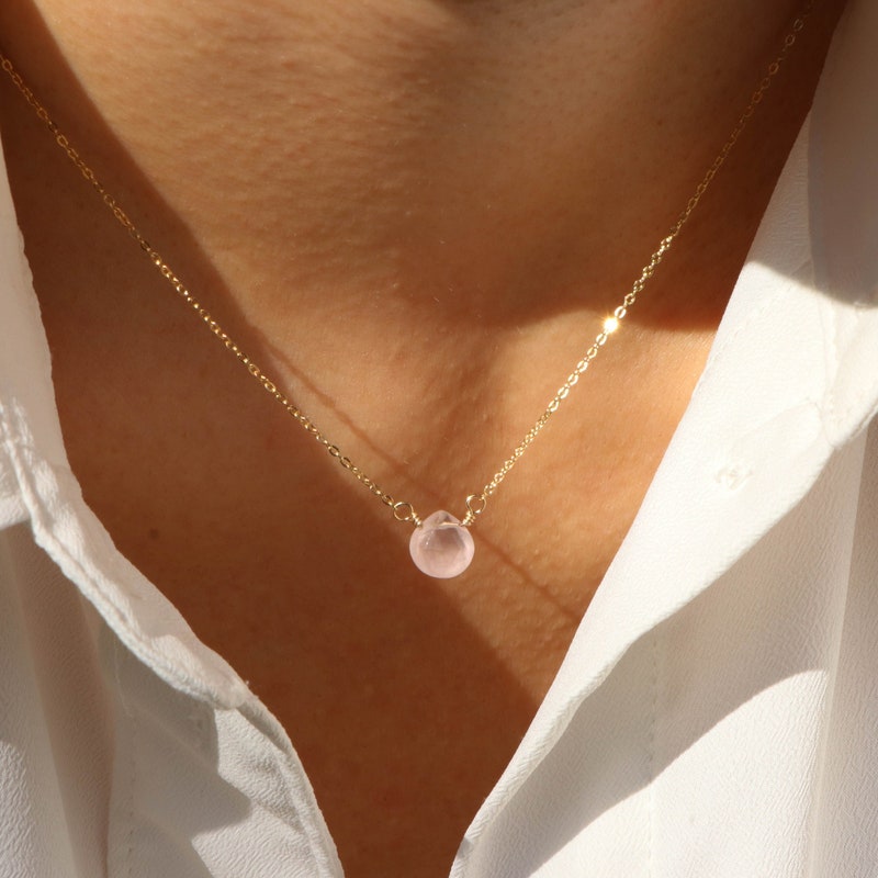 Rose Quartz Pendant Piece - Etsy