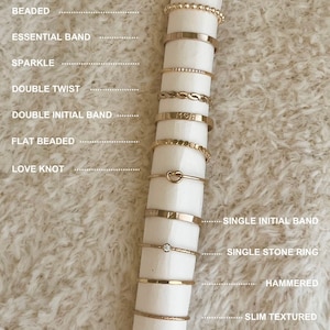 Gold Stackable Rings • 14K Gold Filled Ring • Dainty Gold Ring • Thin ...