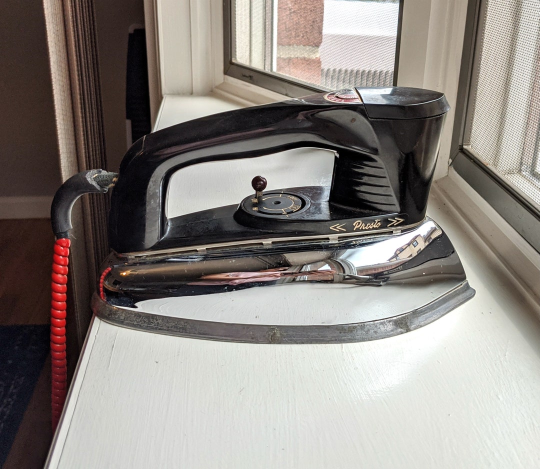 Vintage Presto Vapor-steam Iron - 1950s Chrome Electric Iron - Eau ...