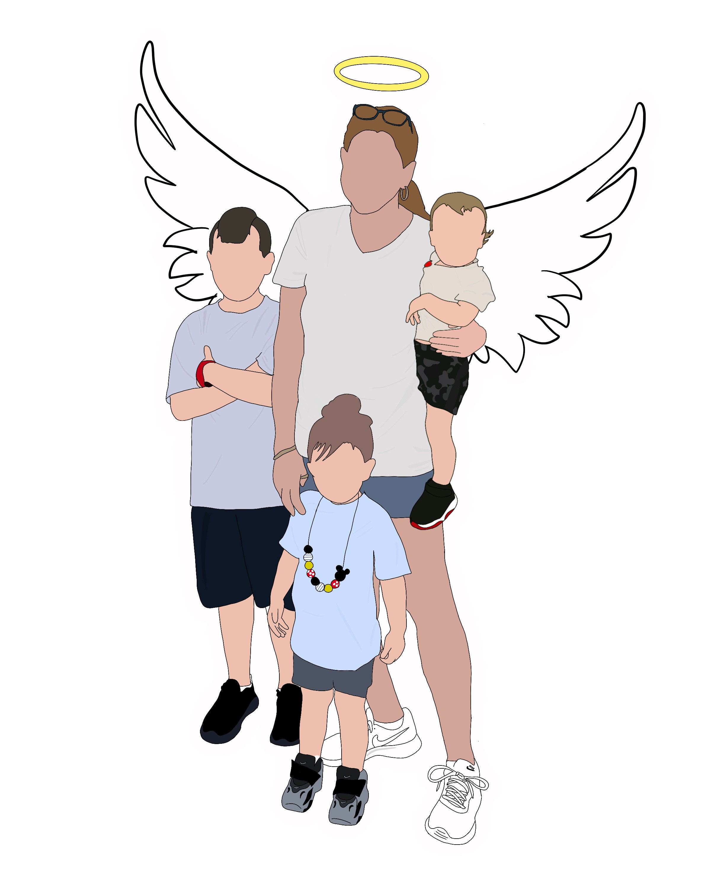 Faceless Portraits Digital File - Etsy